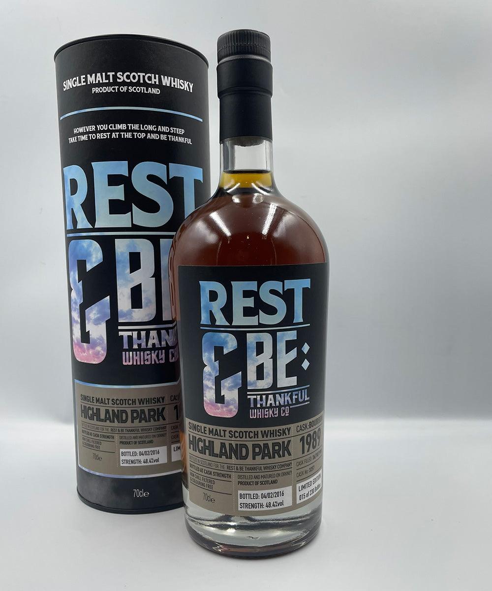 Highland Park 1989 26 year old Rest & Be Thankful Orkney Scotch Whisky ...